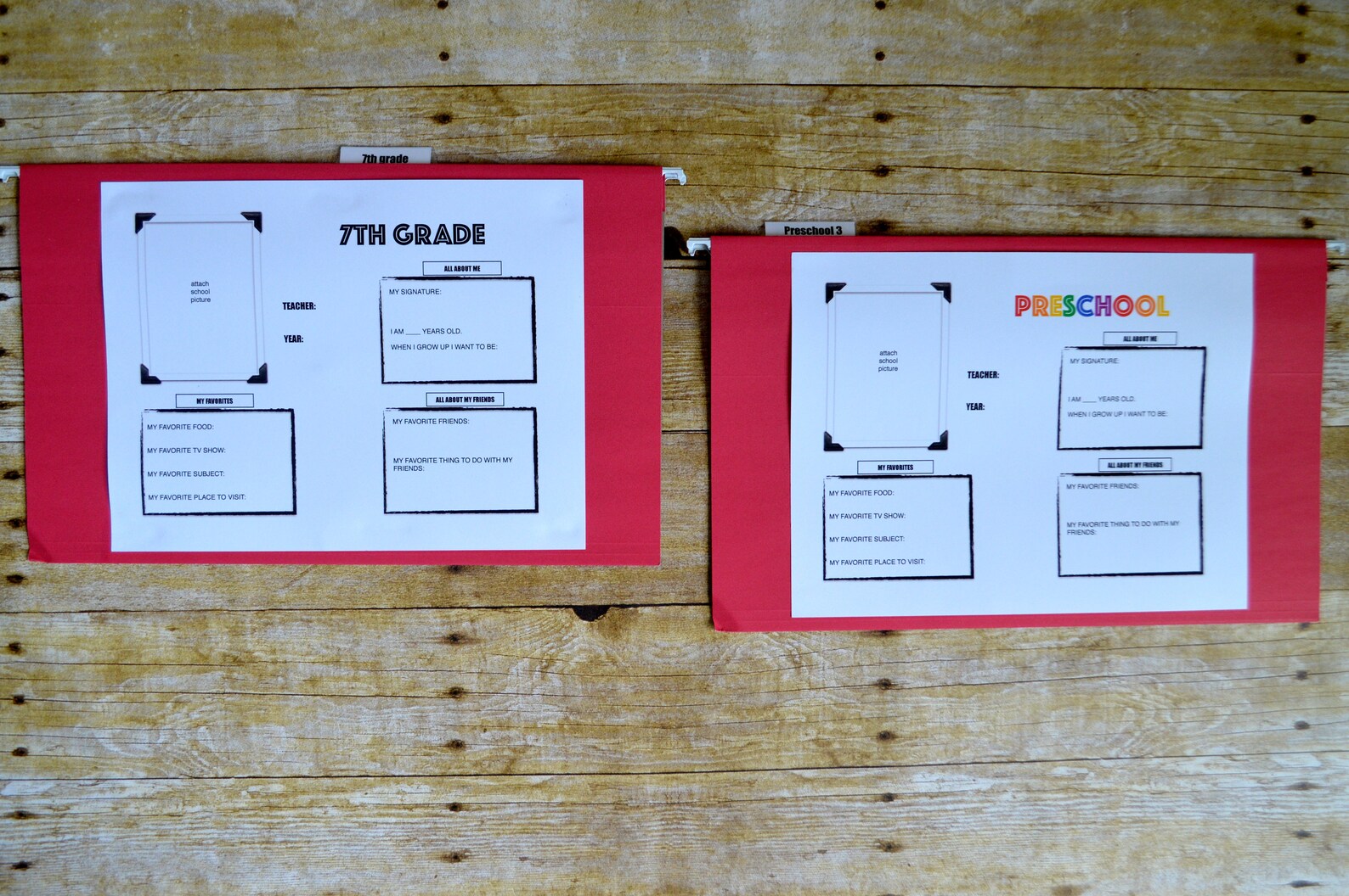 DIY Memory Box Kit - School File Keepsake Organizing Bin - Etsy