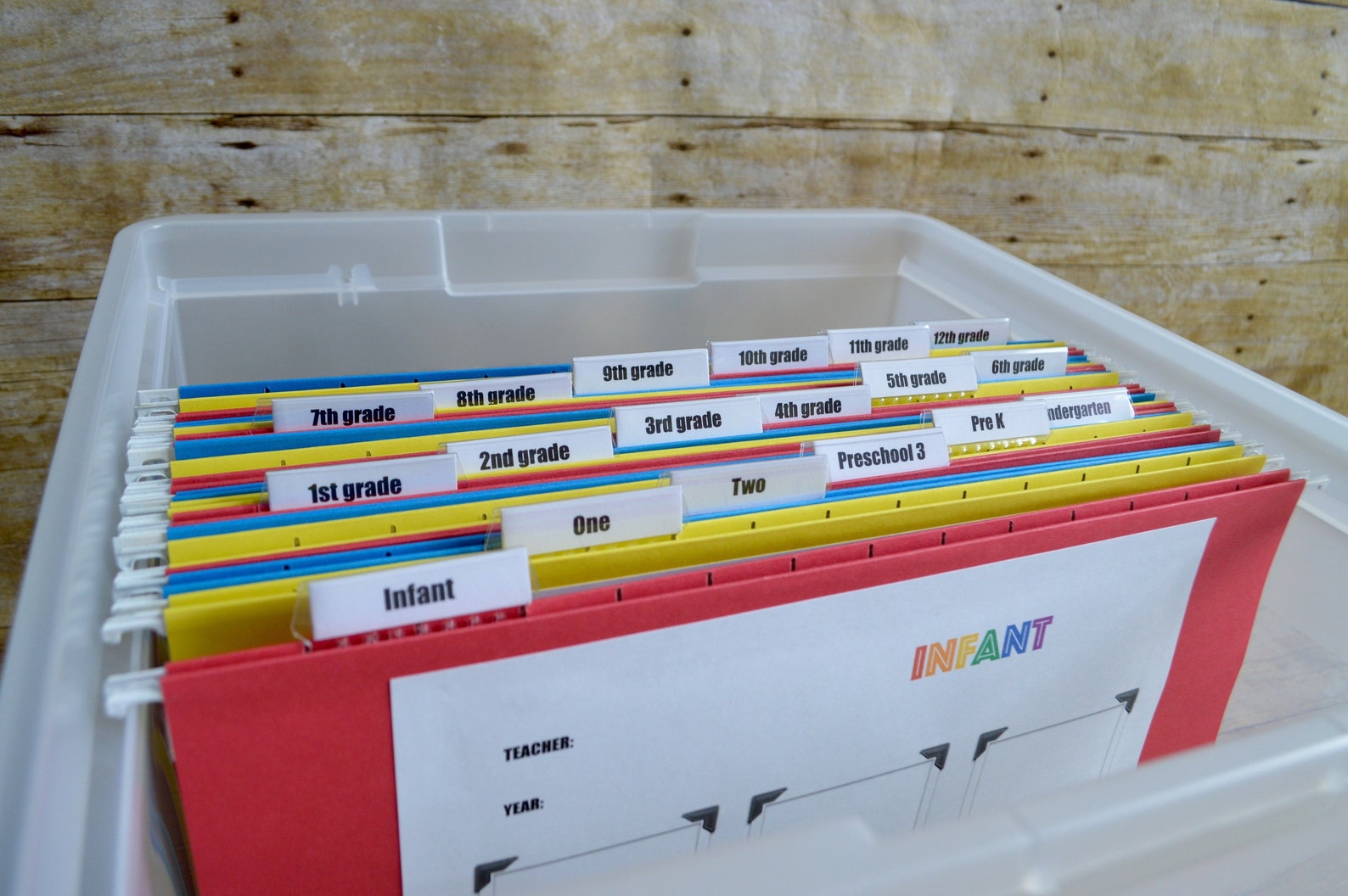 Files Folders ONLY for Kids School Memorabilia Organizer - School File ...