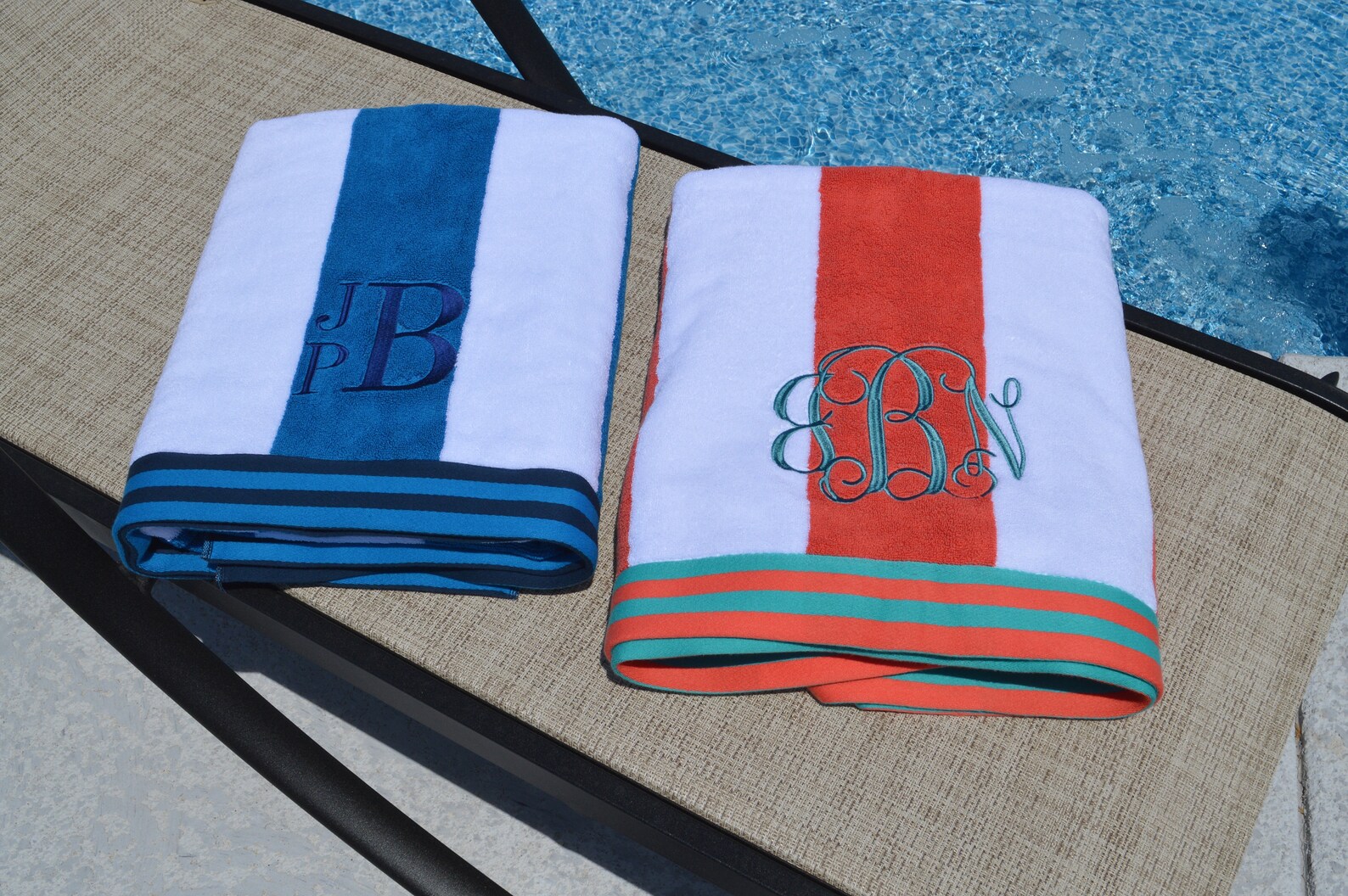 Monogrammed Beach Pool Lake Towel Oversized Personalized | Etsy
