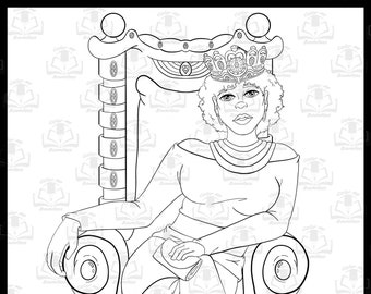 Melanin Coloring Pages | Etsy