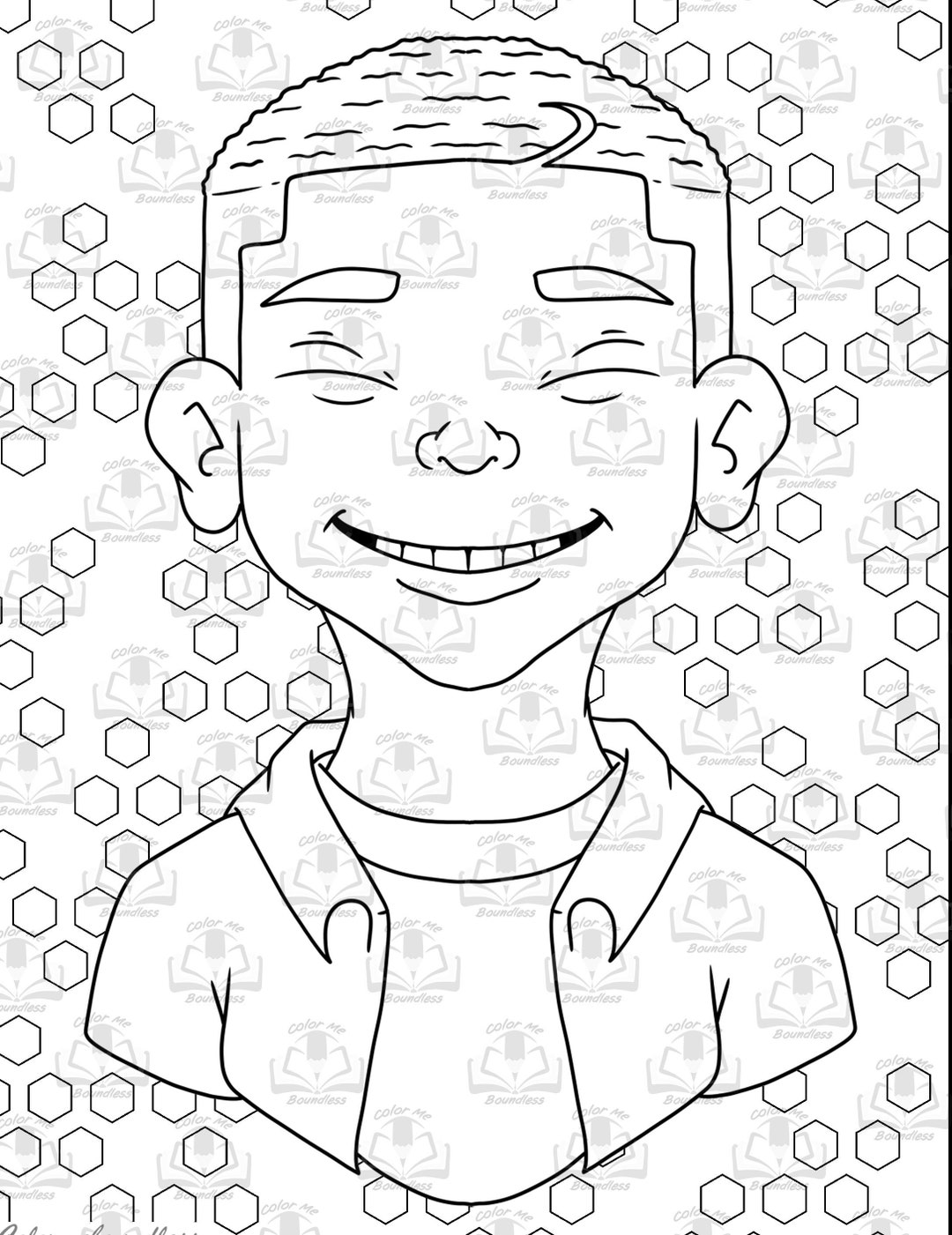 Max Adorable Little Boy Printable Coloring Page Digital Download - Etsy