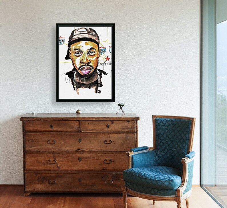J Dilla Hip Hop Art Print James Yancey Detroit Producer Rap - Etsy