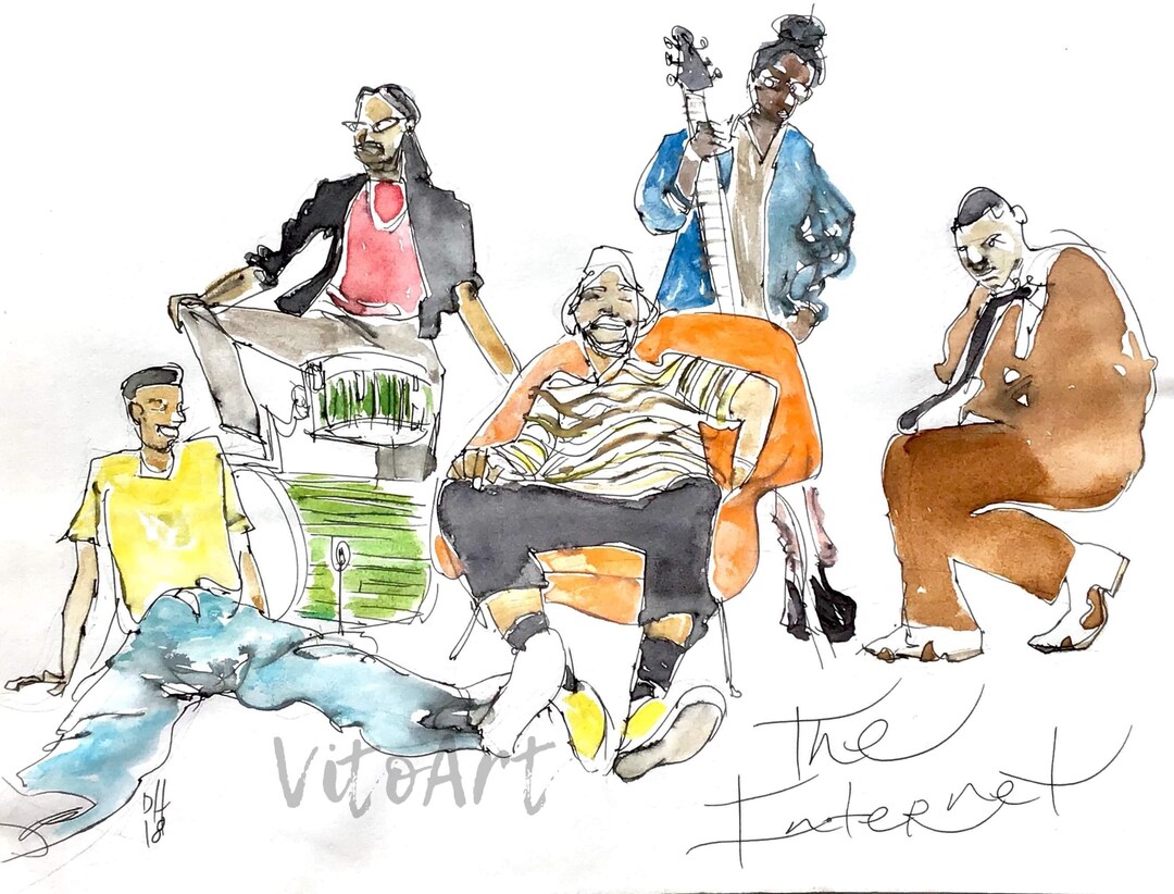 The Internet Music Hip Hop Art Print Afro Punk Limited Edition Wall Art ...