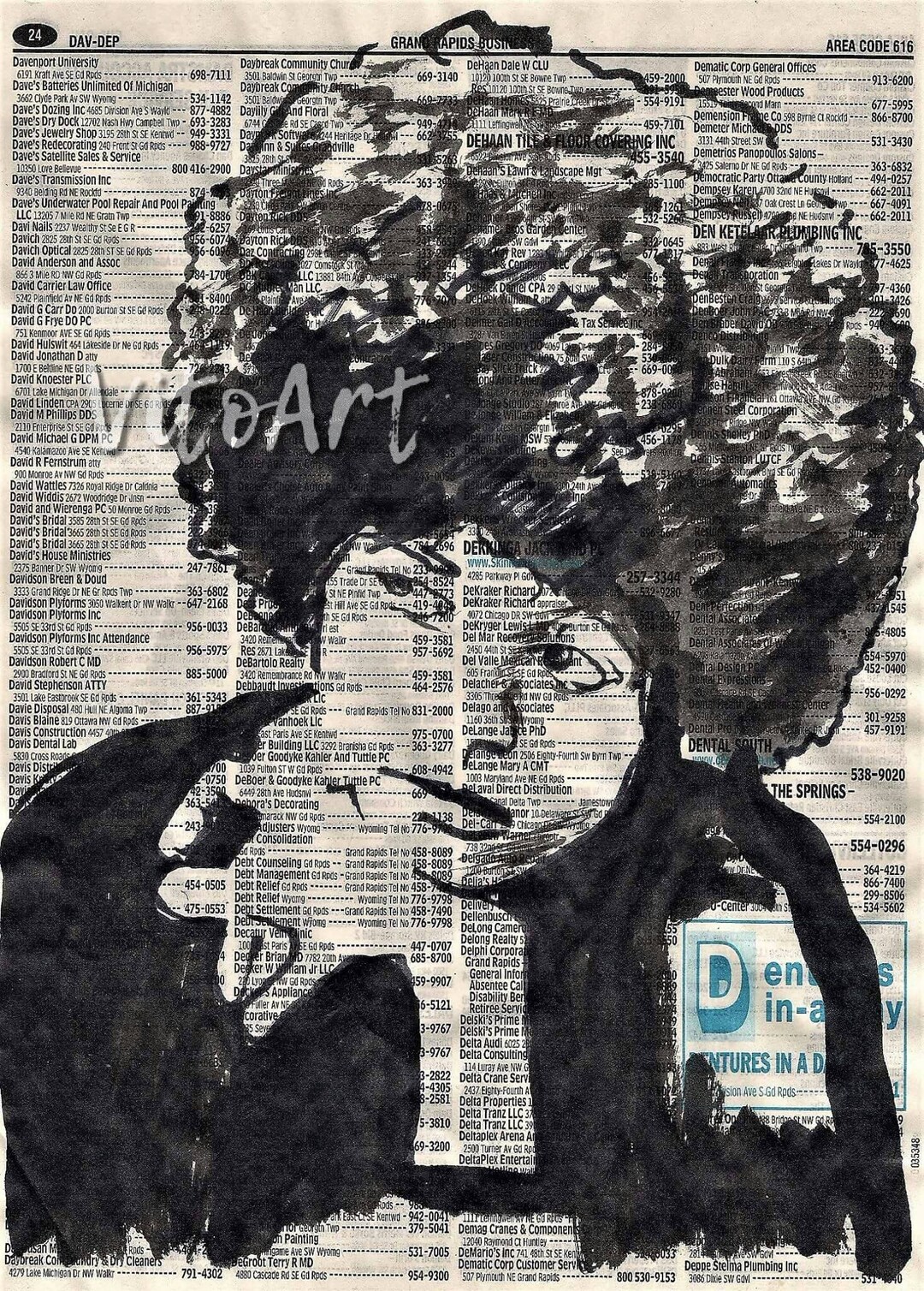 Angela Davis Art Print Afrocentric Afro Black Panther Party ...