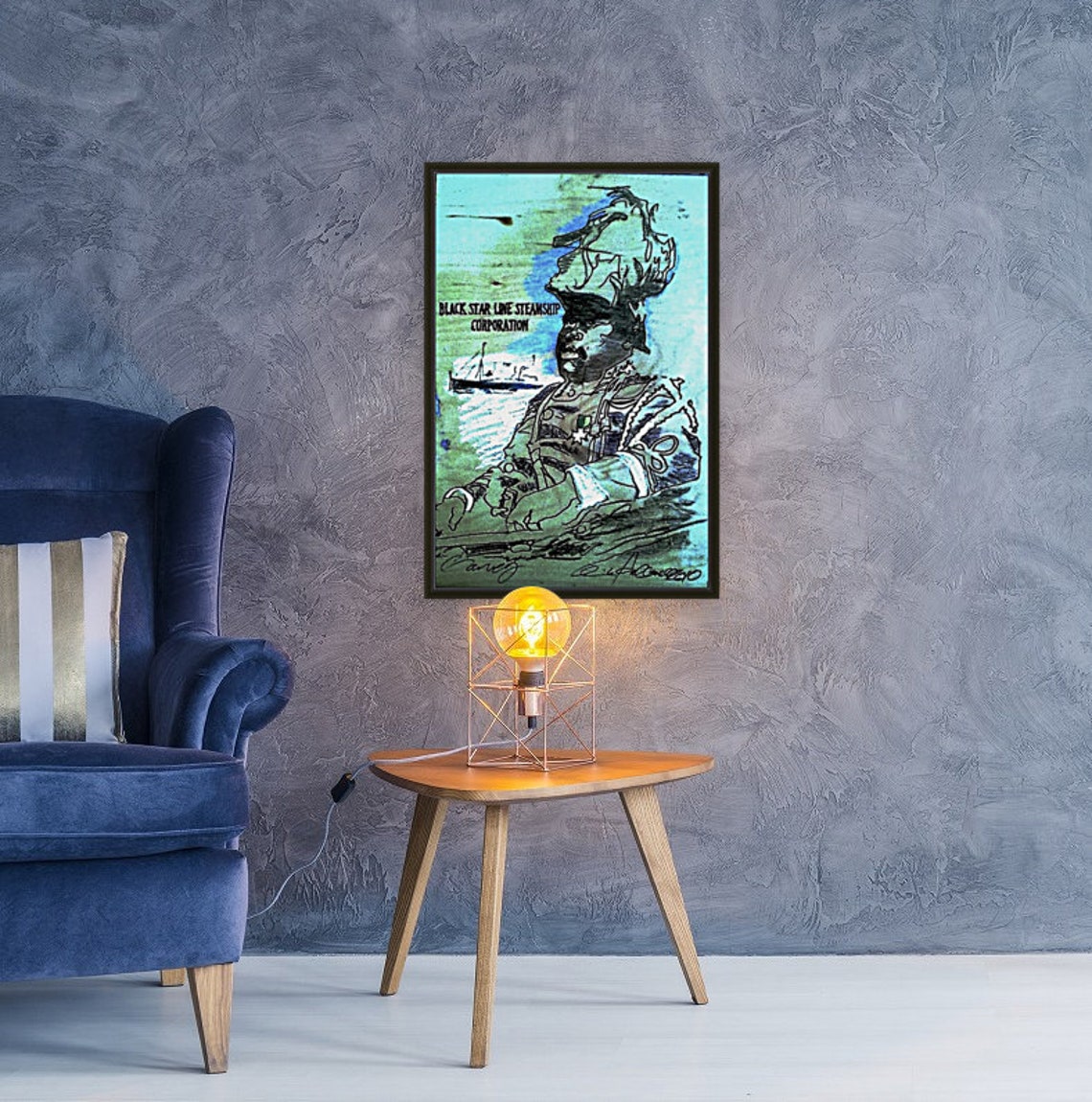 Marcus Garvey Art Print African Jamaican Activist Revolutionary ...