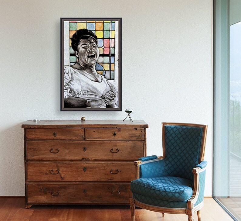 Mahalia Jackson Portrait Art Print: Limited Edition Watercolor Gospel ...