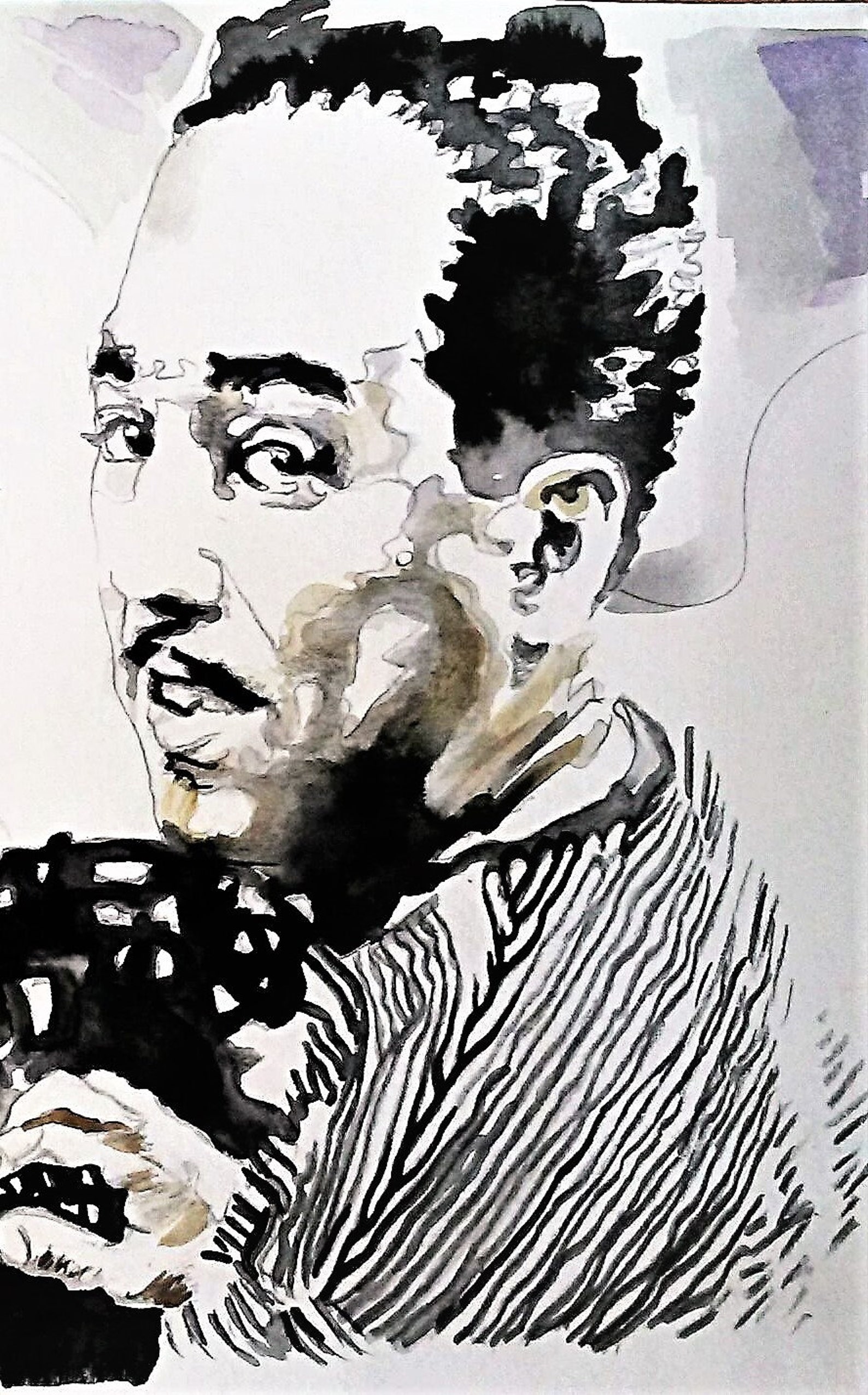 Langston Hughes Art Print African American Writer Poet | Etsy
