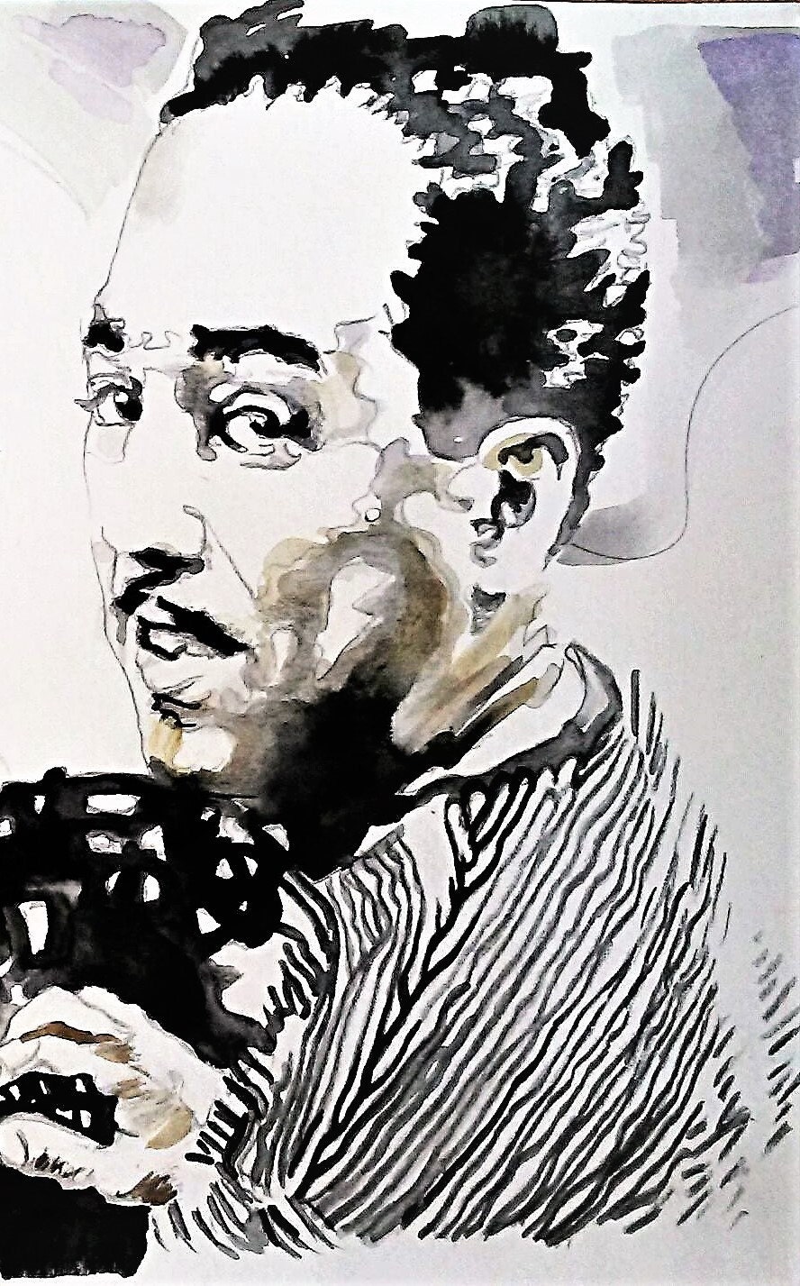 Langston Hughes Art Print African American Writer Poet | Etsy