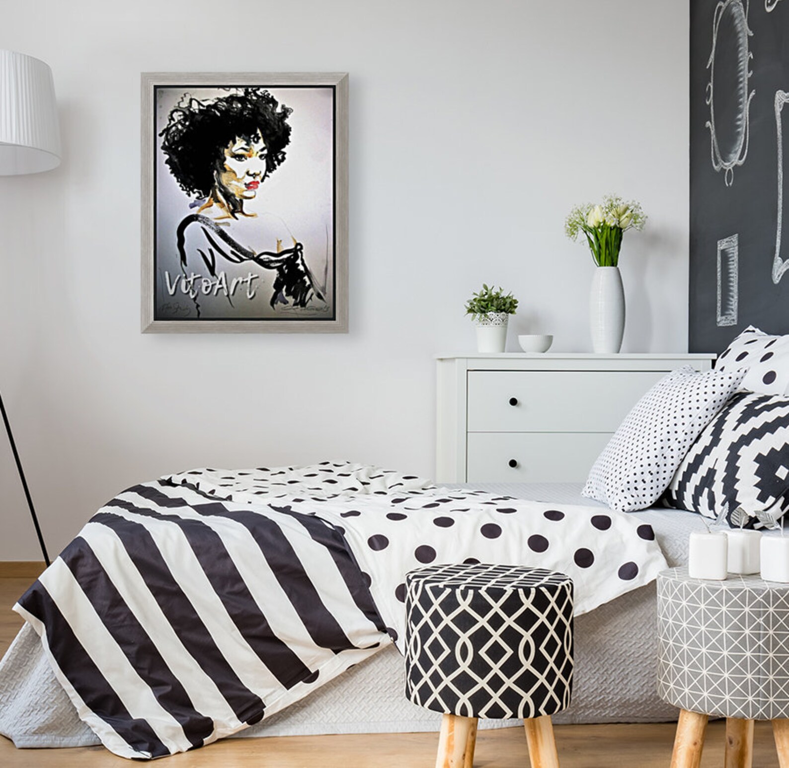 African American Woman Art Print Natural Hair Afro Beauty Etsy