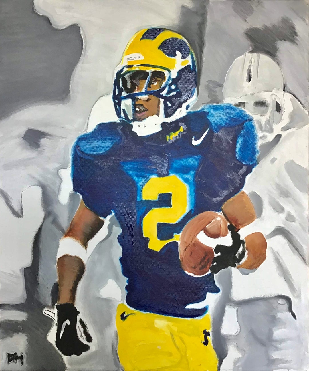 Charles Woodson Michigan Wolverines Football Art Print - Limited ...