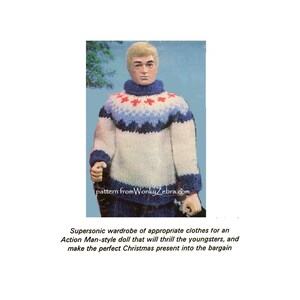 Action Man Doll Toy Clothes Vintage Knitting Pattern PDF T1037 From ...