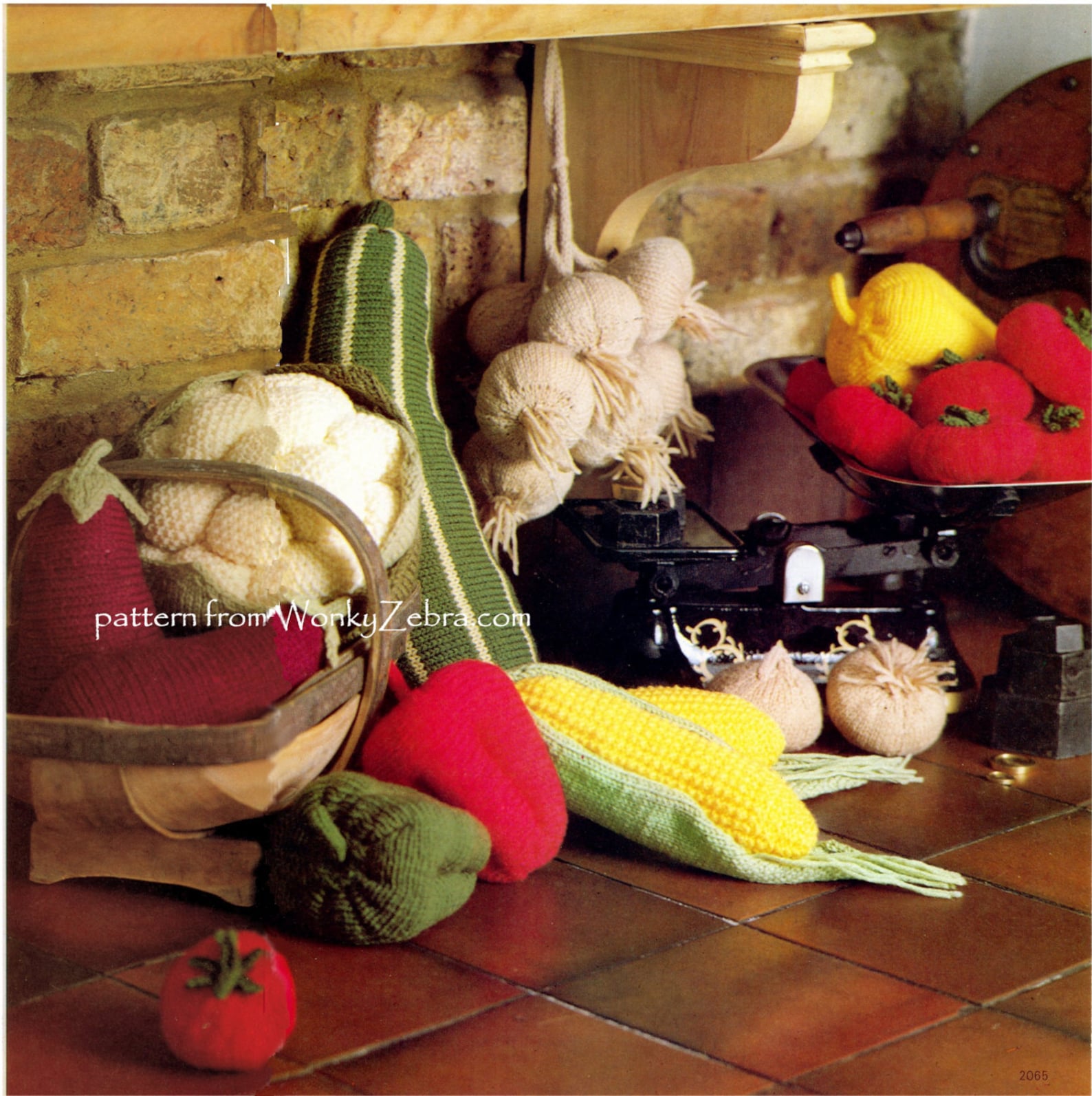 Pattern for Knitted Vegetables From Vintage Magazine Emailed PDF 538 ...