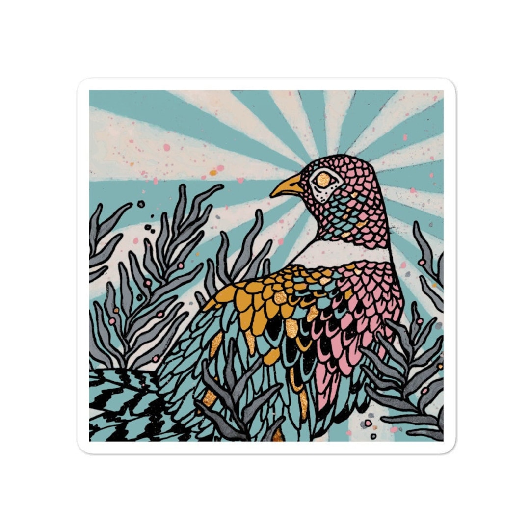 Pheasant Decal || Vinyl Sticker | Bubble-free Stickers | Vinyl Adhesive ...