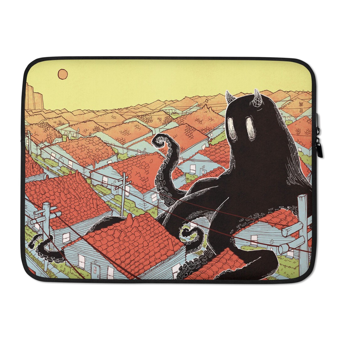 Black Octopus Laptop Sleeve - Etsy