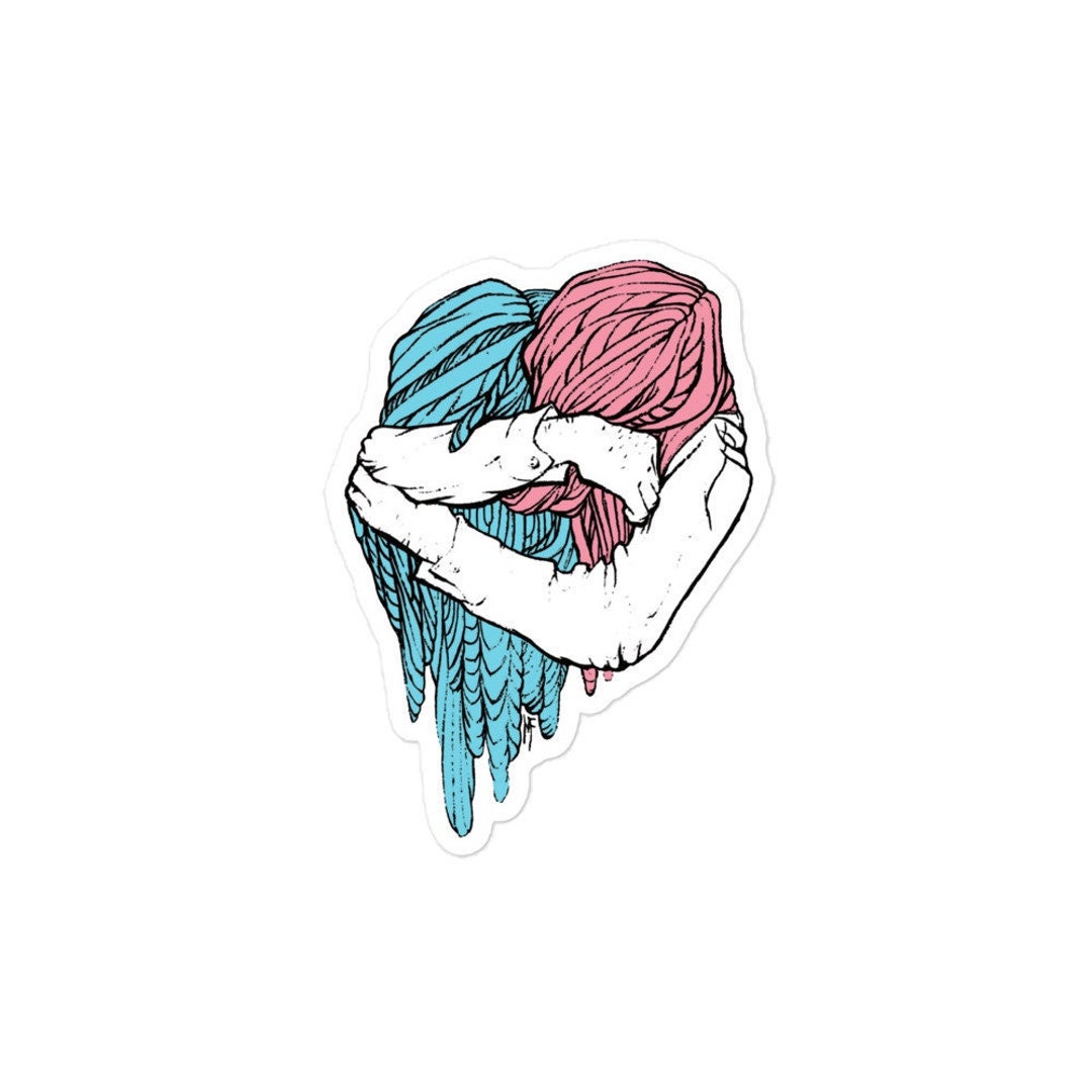 Hug Decal || Vinyl Sticker || Vinyl Sticker | Bubble-free Stickers ...