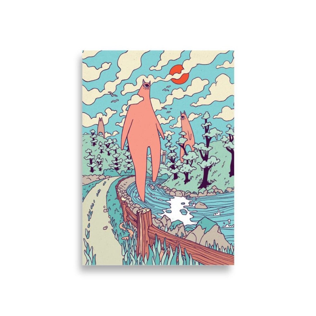 Pink Cyclops Monster Giants Poster - Etsy