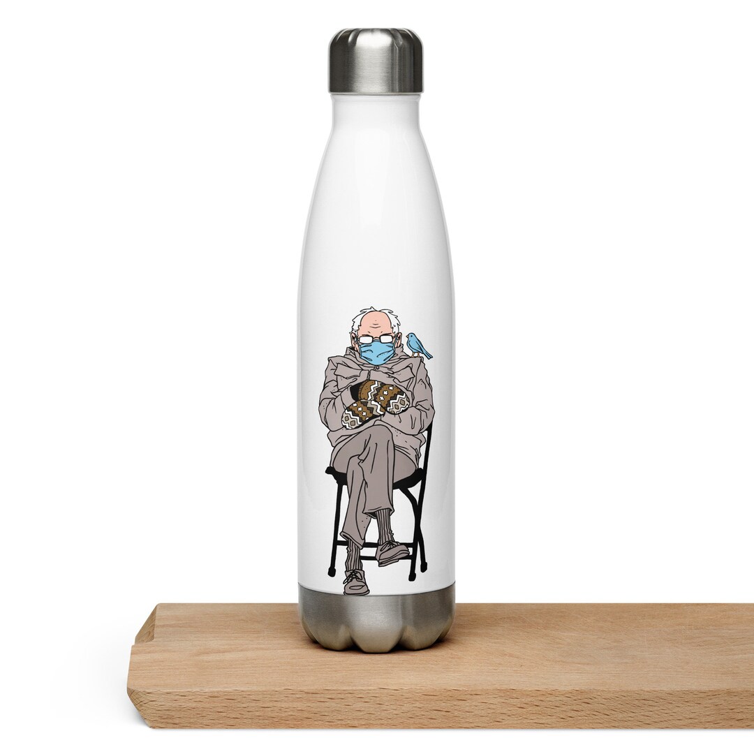 Bernie Stainless Steel Water Bottle | Birdie Sanders - Etsy