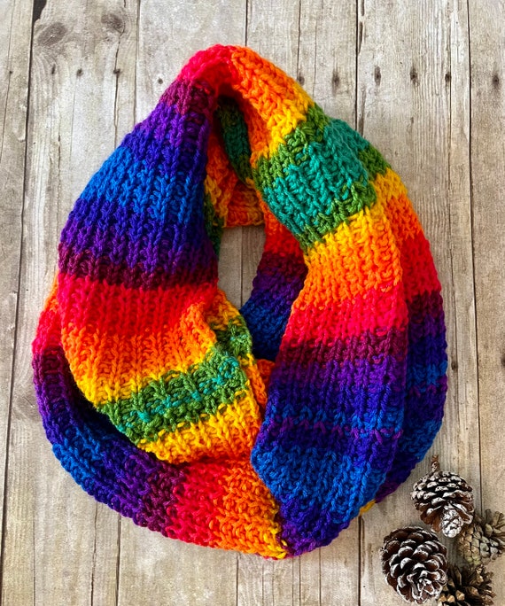 Rainbow Hand Scarf