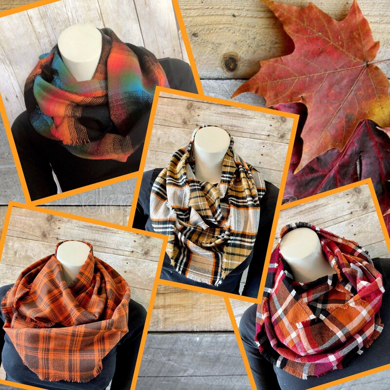 Plaid Flannel Scarf - Etsy