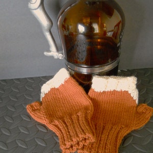The Beer Me Fingerless Gloves in Four Flavors, Beer Lovers Gloves, Gift ...