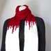 Zombie Apocalypse Scarf, Blood Red and Ivory Scarf, Vampire Tourniquet ...