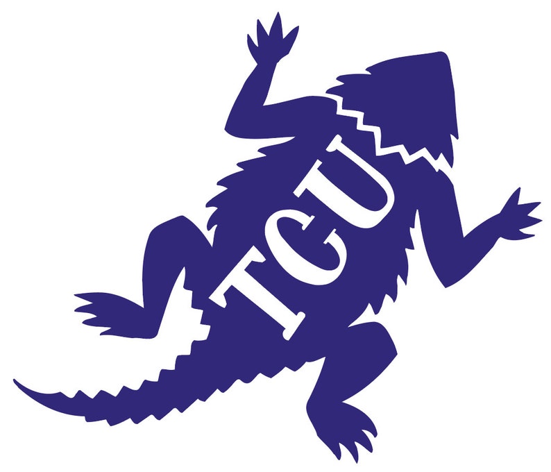 TCU Vinyl Car sticker Decal | Etsy