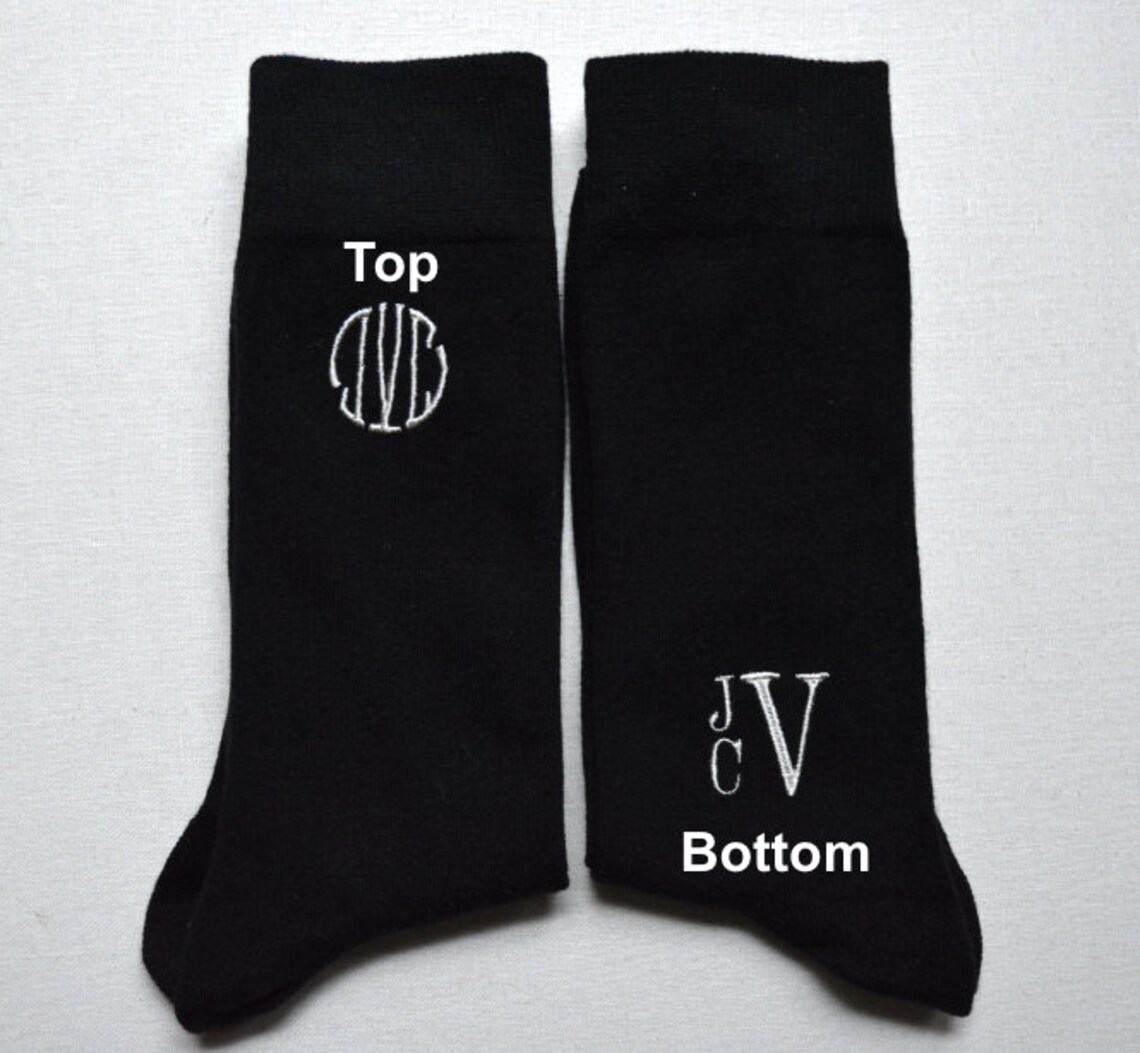 Monogrammed Socks for Men/groomsmen Gifts/personalized - Etsy