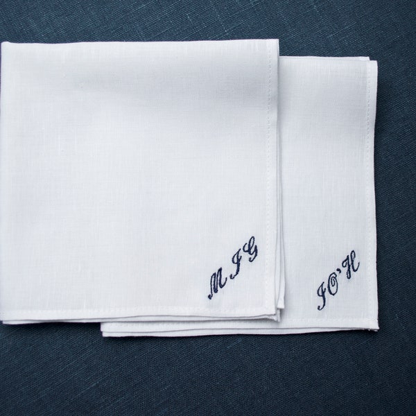 Linen White Pocket Squares - Etsy