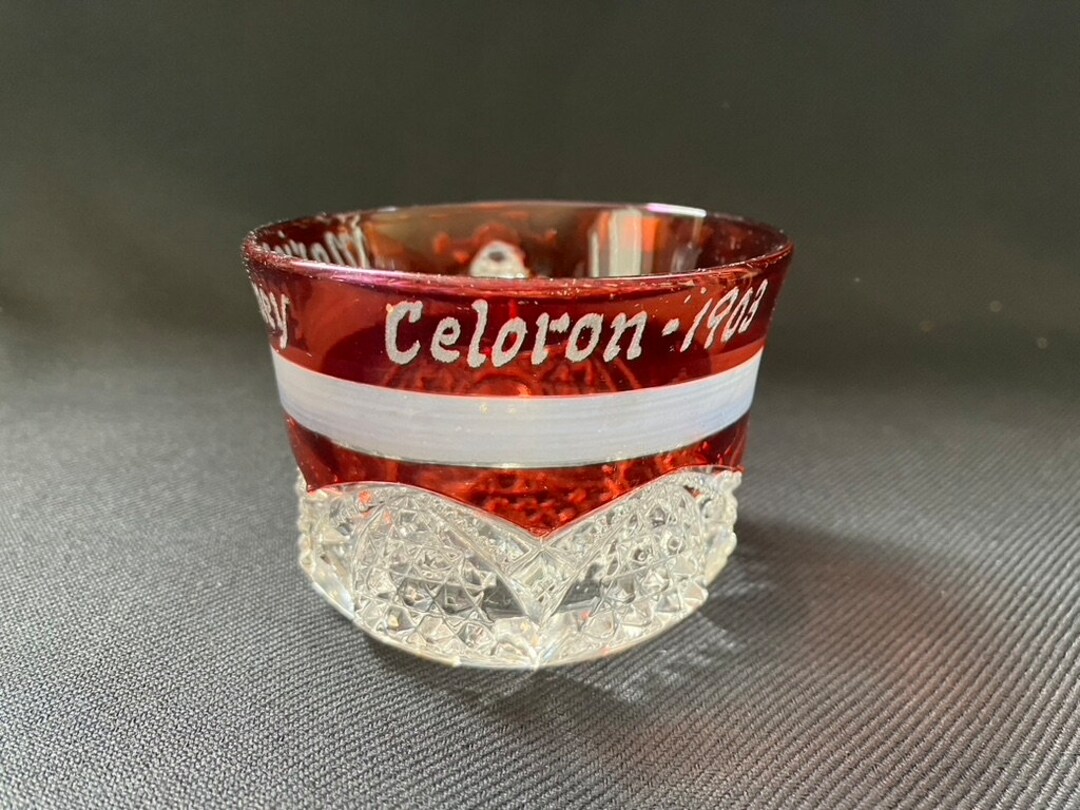 Early 20th Century Duncan Ruby Flash Souvenir Punch Cup - Etsy