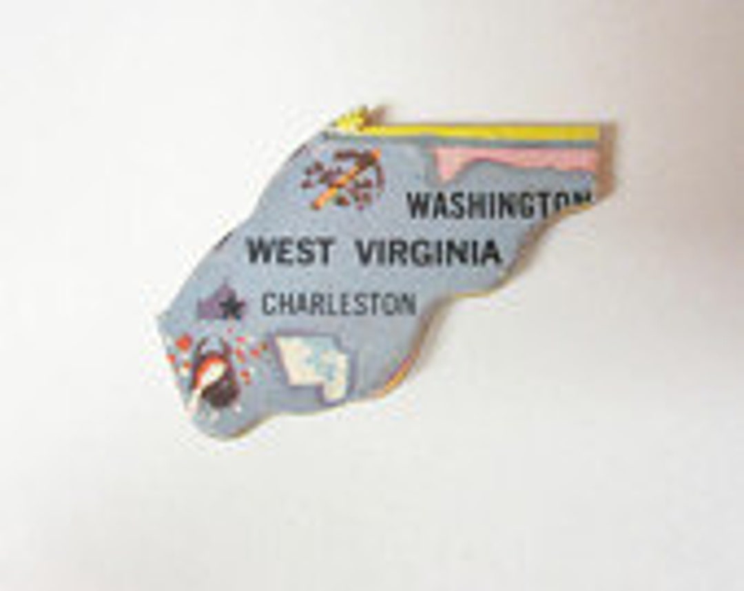 State of West Virginia Magnet Magnet of West Virginia by - Etsy