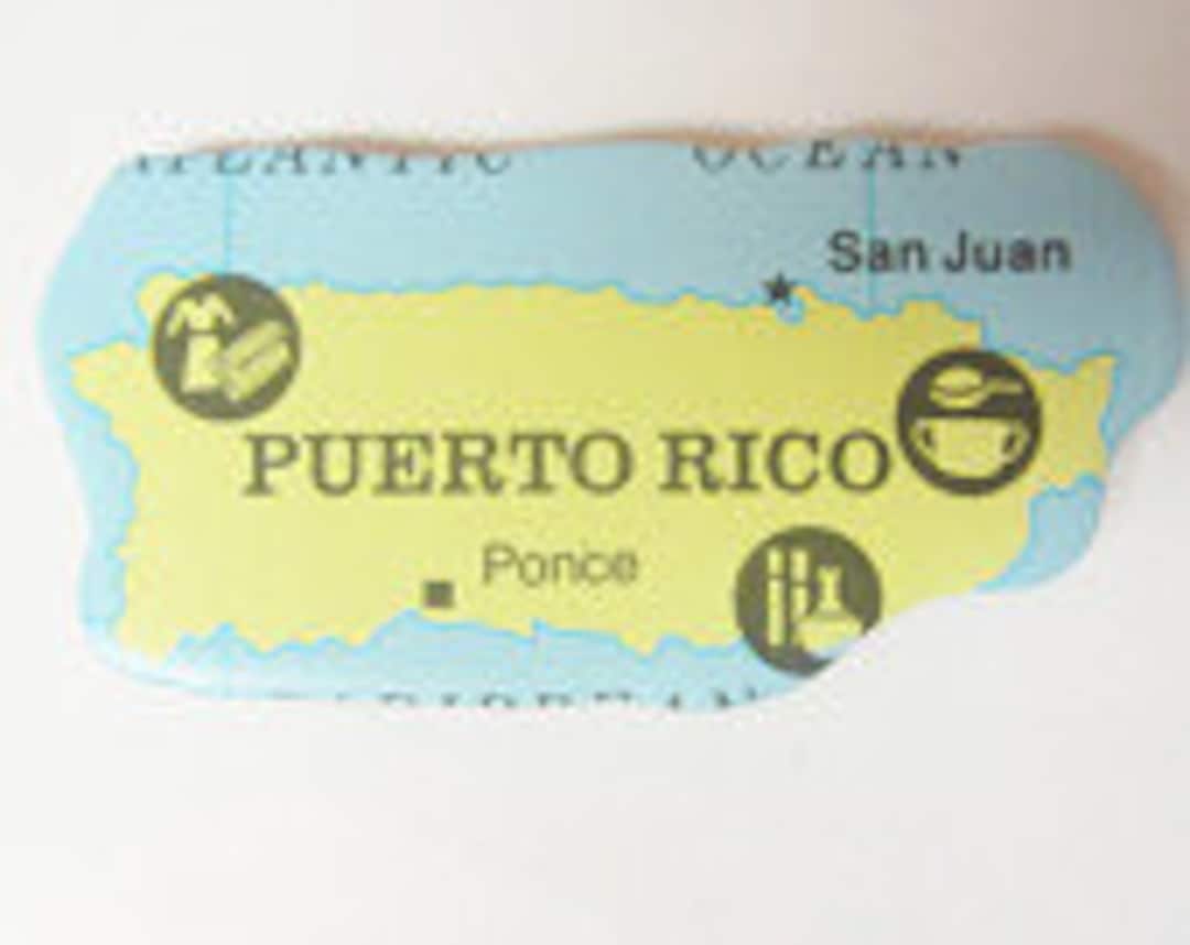 Puerto Rico Magnet, Puerto Rico, Magnets, by Juststated on Etsy - Etsy