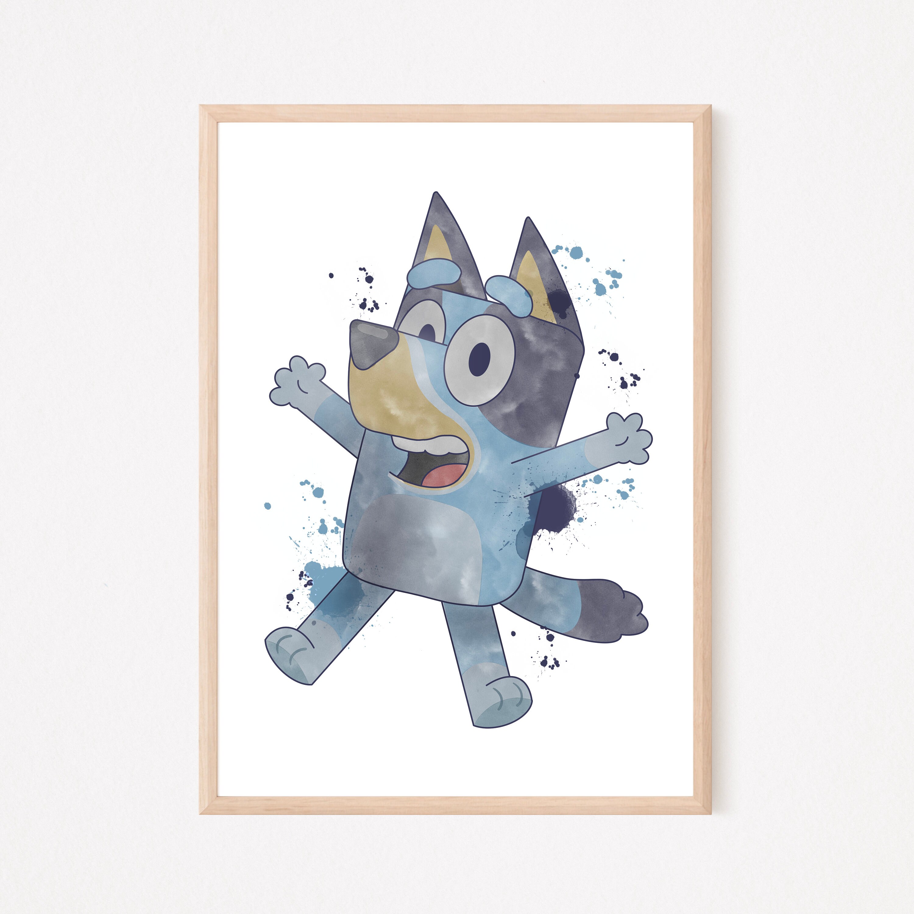 Bluey Prints, Bluey PNG, Bluey Clipart, Bluey JPEG, Bluey Kids Room ...