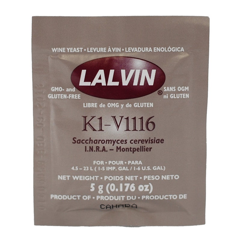 Lalvin K1-V1116 Levure de vin sec - Etsy France