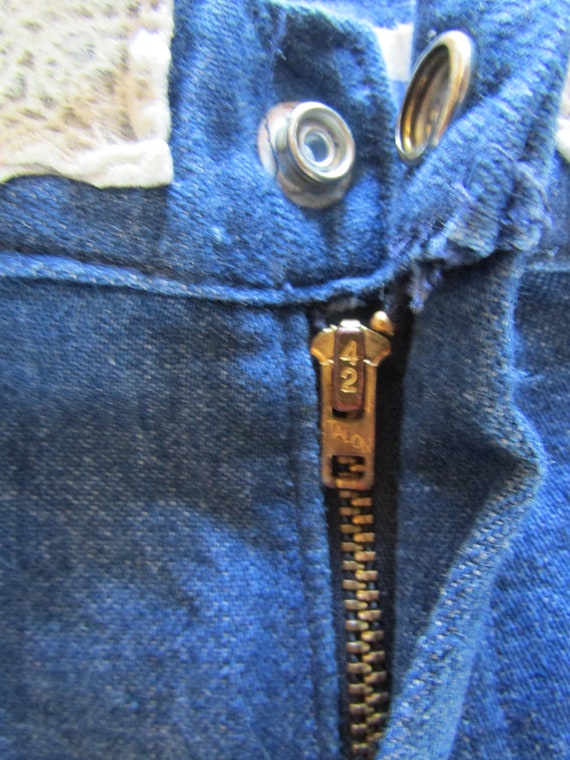 1960s 70s Vintage Super High Waist Booty Jeans 32w 33… Gem