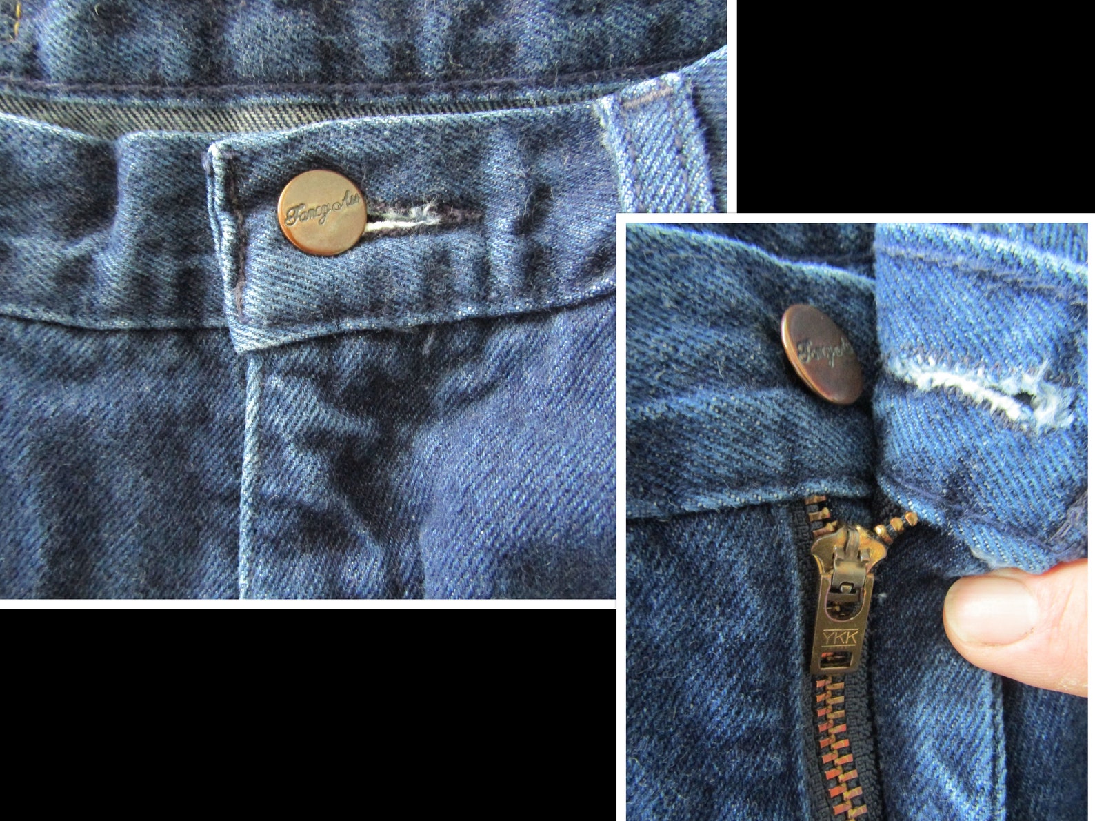 Vintage 1980s Super High Waist Wide Leg Jeans 32w 30l Etsy