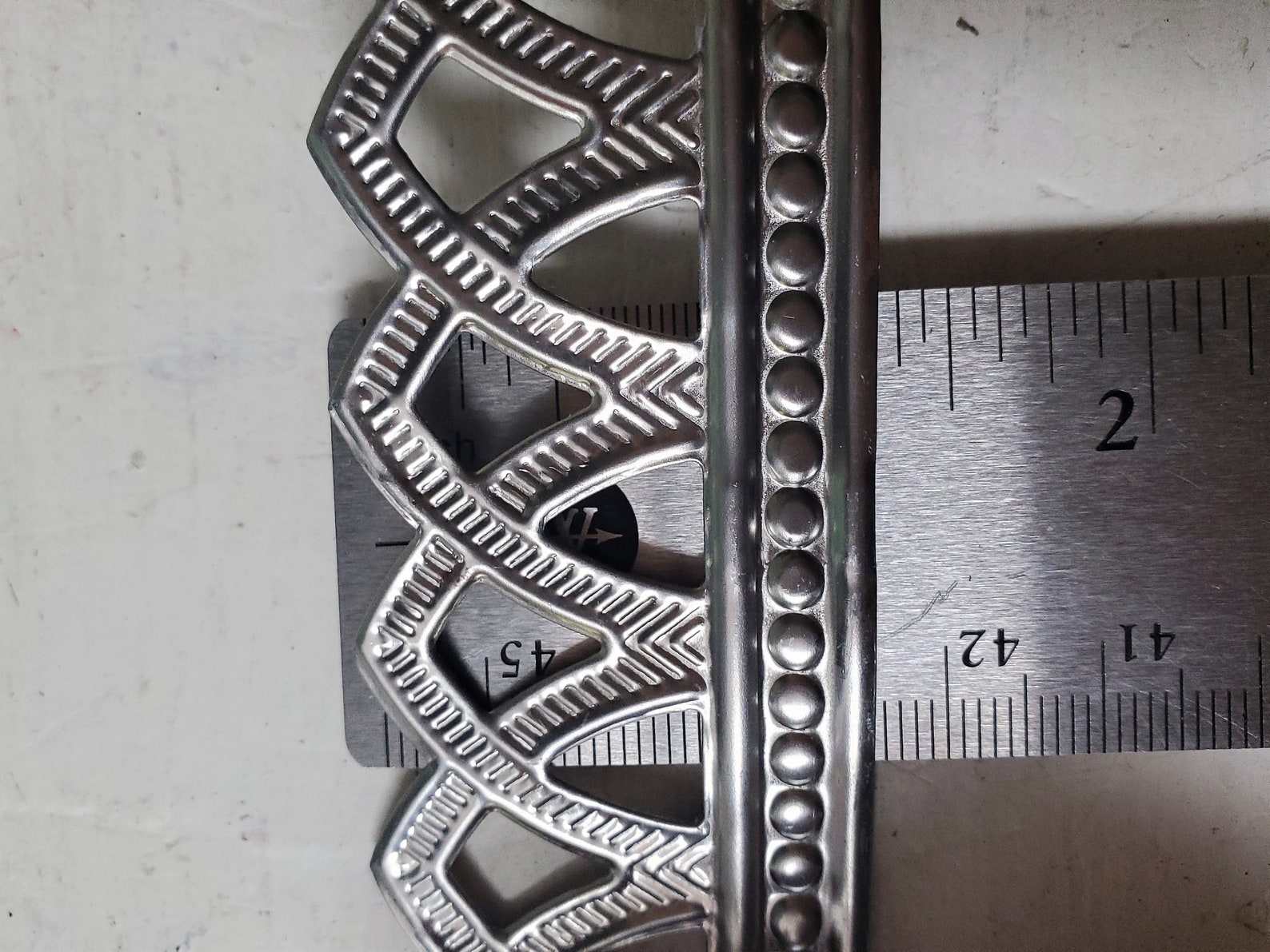 Silvertone Metal Lace Ribbon Tin Filigree Edging Decorative - Etsy