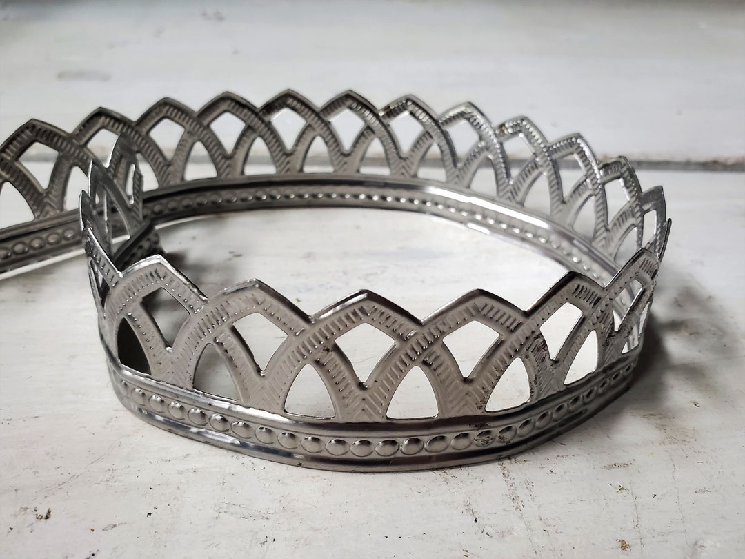 Silvertone Metal Lace Ribbon Tin Filigree Edging Decorative Trim for ...