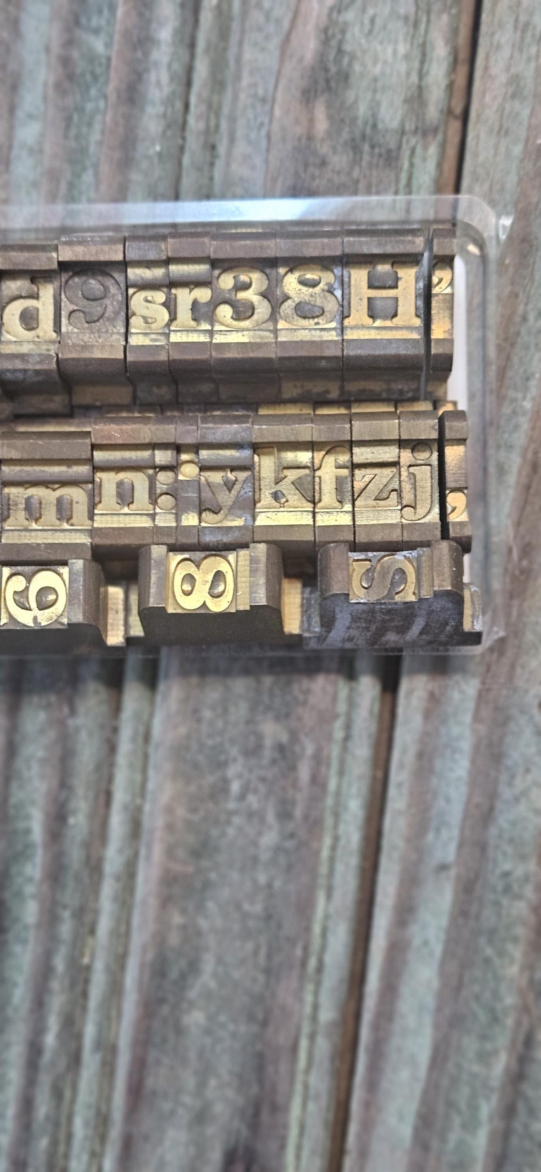 Vintage Lot Large of Ludlow Matrix Brass Letterpress to Include Letters ...