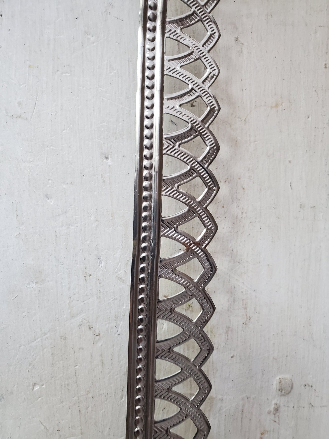 Silvertone Metal Lace Ribbon Tin Filigree Edging Decorative - Etsy