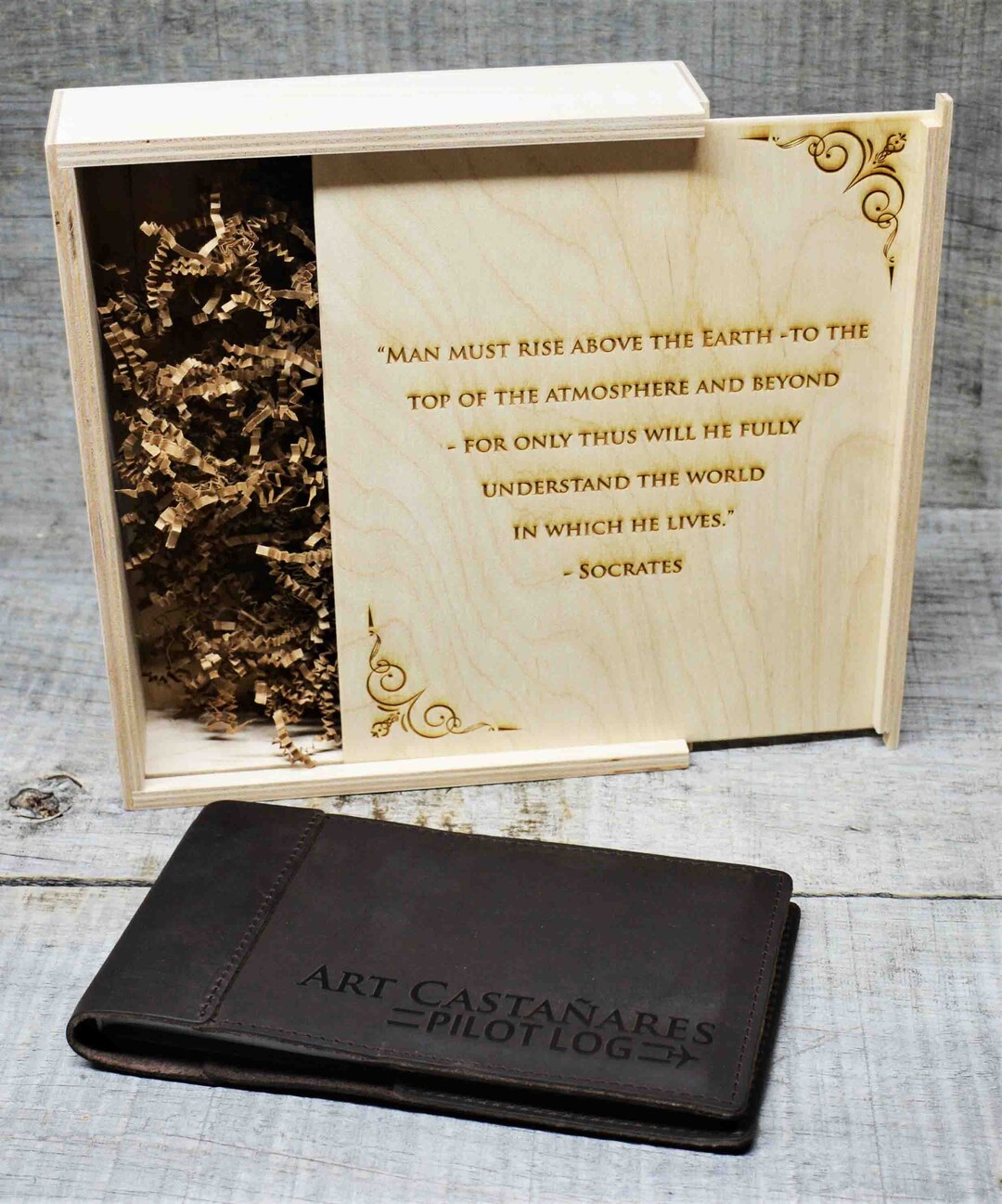 Pilots Log Laser Engraved Personalized Diary Notebook - Etsy