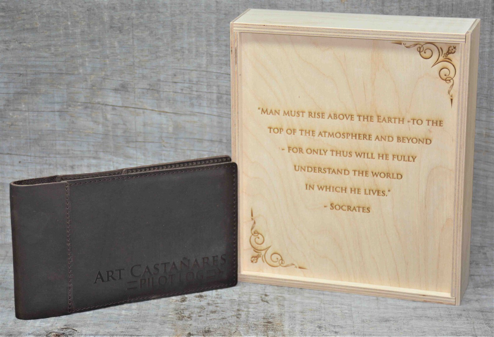 Pilots Log Laser Engraved Personalized Diary Notebook | Etsy