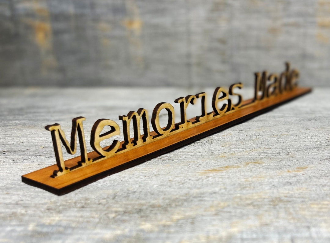 3D Laser Cut Wooden Head Table Desk Name Plates Maple and Cherry Wood ...