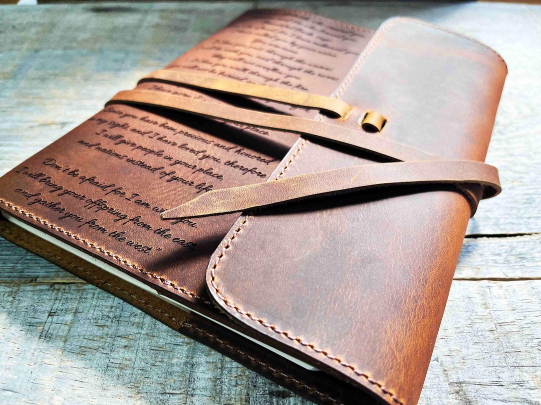 Engraved Leather Journal Refillable, Personalized, Engraved , Diary ...