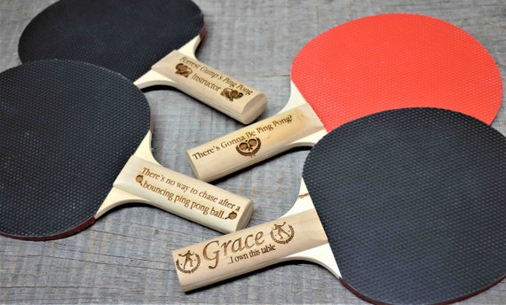 Custom Ping Pong Paddle Any Text Engraved for Free Table | Etsy