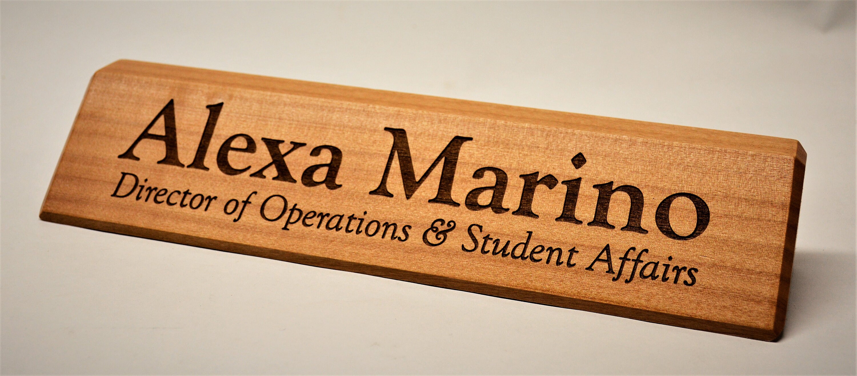Placas de nombre de escritorio de madera personalizadas - Etsy México