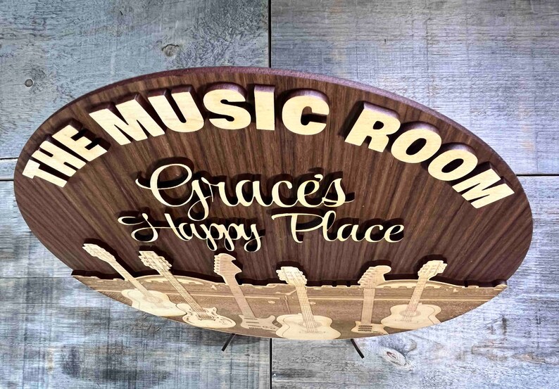 Custom Circular Dual Layer Wooden Sign. Engraved and Cut by - Etsy