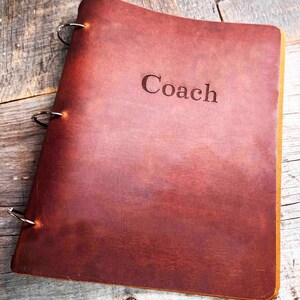 Custom Engraved Leather Script Binder – Personalized Screenplay Binder ...