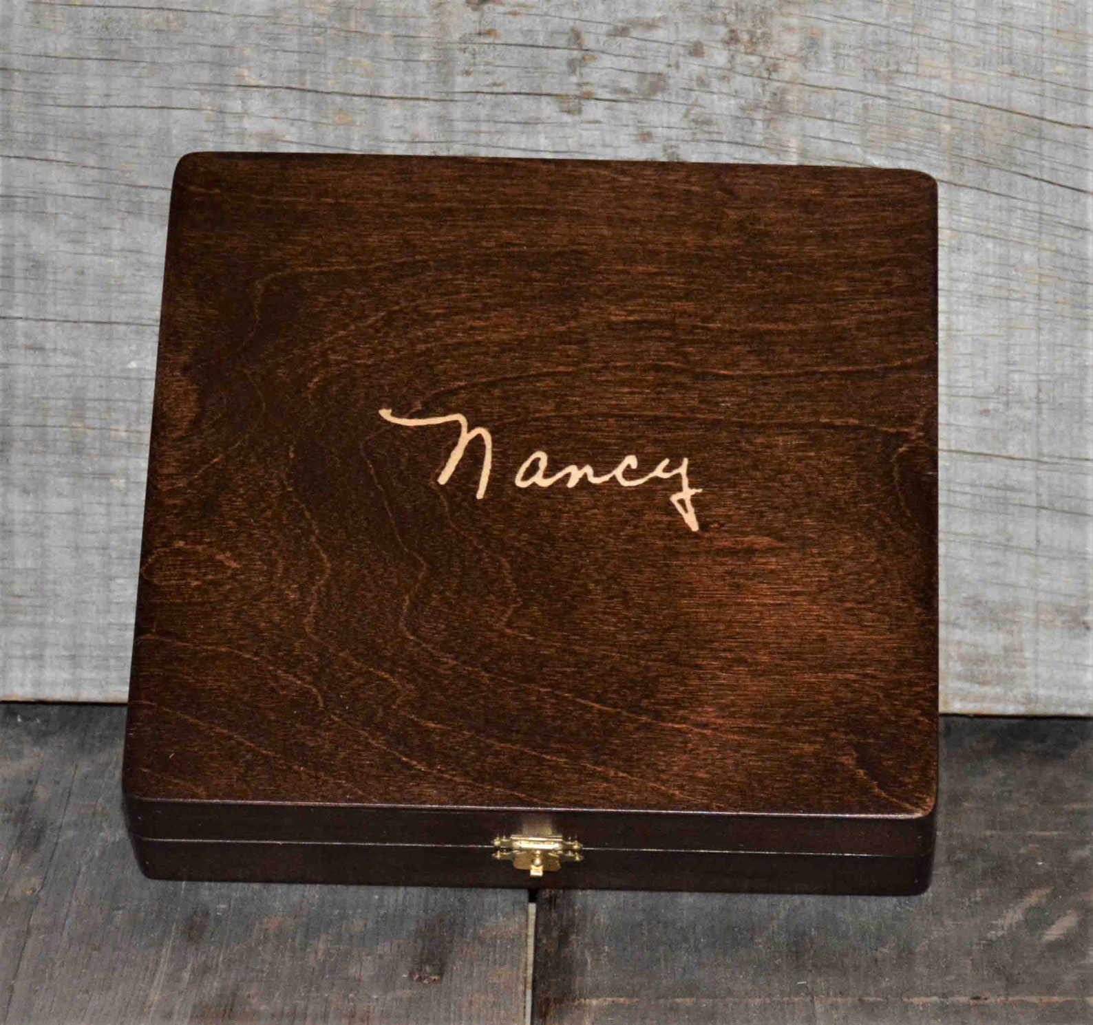 Handwriting Engraved Box. These Custom Engraved Wooden Boxes | Etsy