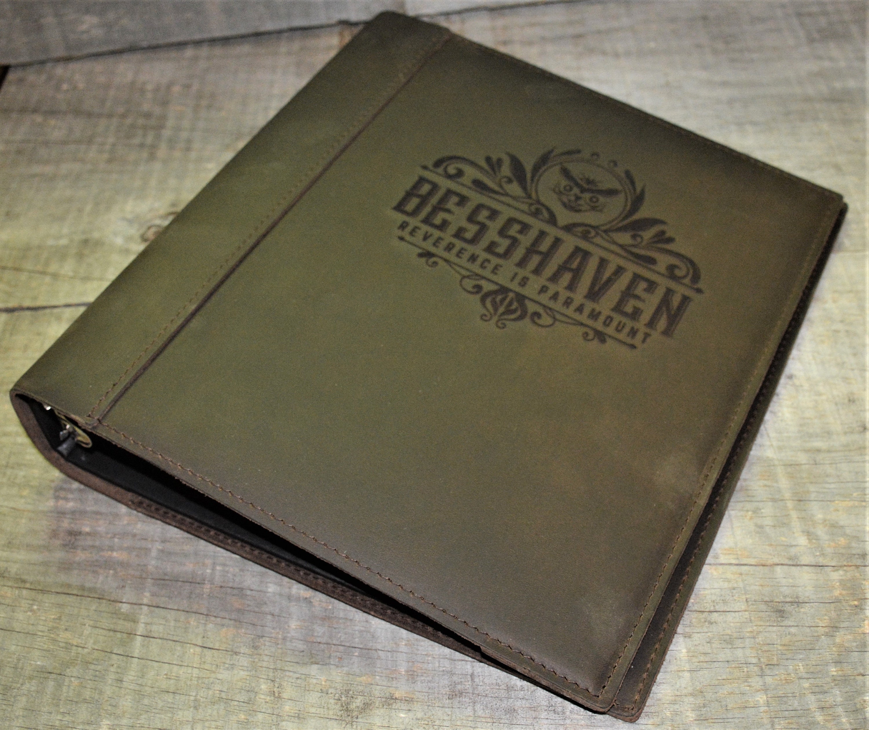 Leather Binder Cover Personalized Leather Engraved Diary | Etsy