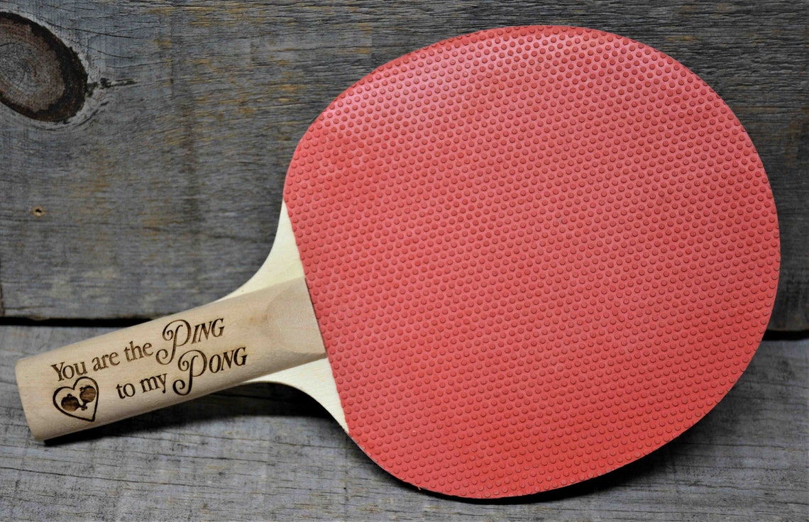 Custom Ping Pong Paddle any text engraved for free table | Etsy